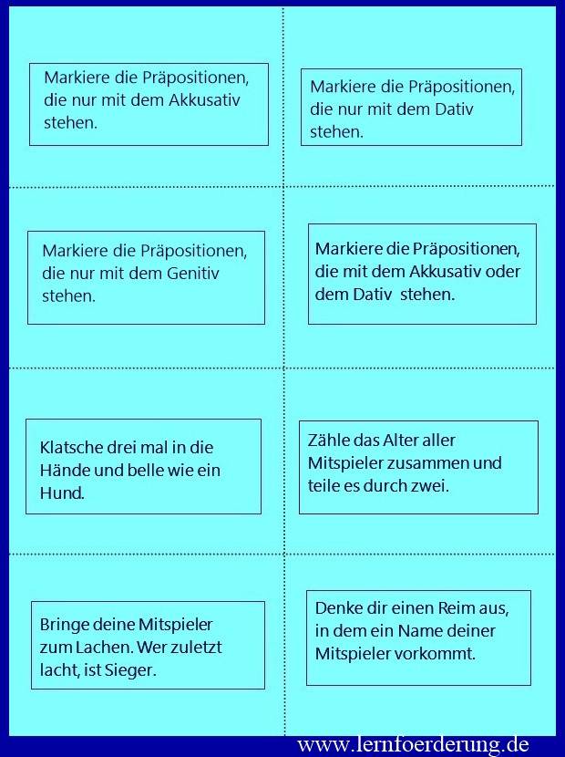 Präpositionen erkennen und verstehen - mit SPIEL