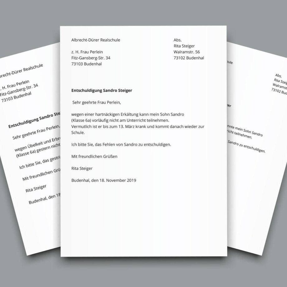 Entschuldigung schreiben - Vorlagen - Vorlagen zum Sofort-Download