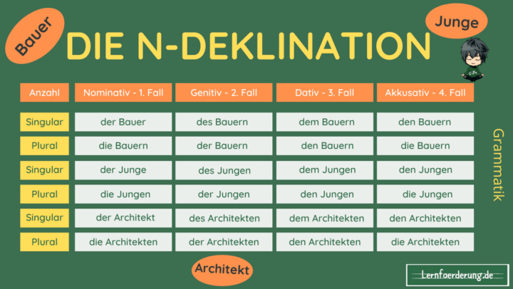 Die N-Deklination - Lernfoerderung | kostenlose Expertentipps Schule ...