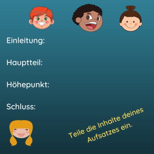 Aufsatzvorlage und Aufsatzmuster für Schule KOSTENLOS